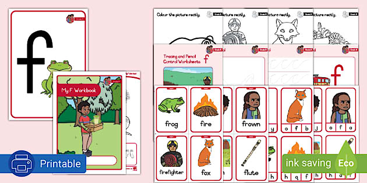 Grade R Phonics Pack F (Teacher-Made) - Twinkl