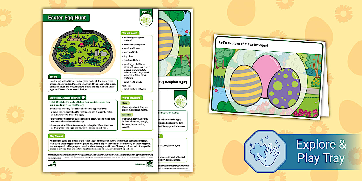 Easter Egg Tuff Tray | Ages 3-5 Explore and Play | EYFS