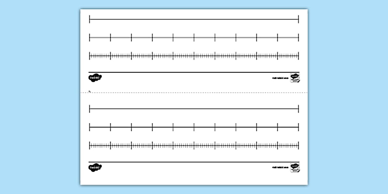 Editable Number Line | Third Grade Resource | Twinkl USA