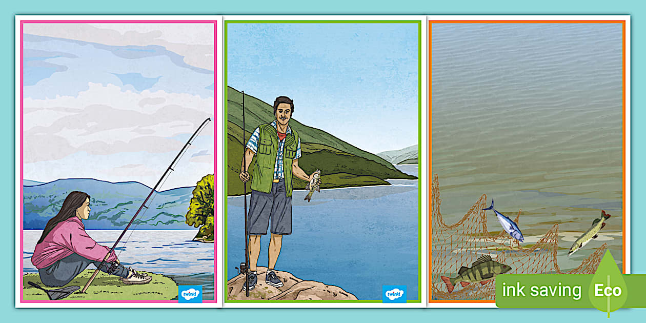 Editable Fishing-Themed Posters