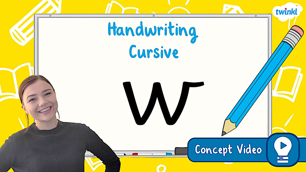 The Letter 'w' | Cursive Handwriting Concept Video