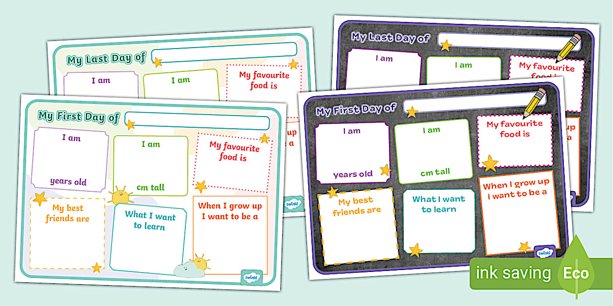 Last And First Day of Kindy Sign Set (teacher made) - Twinkl