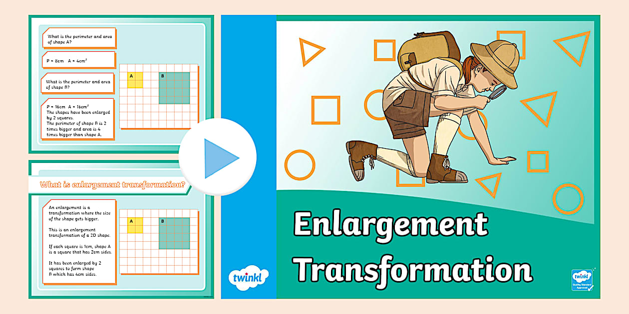 Enlargement Transformation PowerPoint (teacher made)