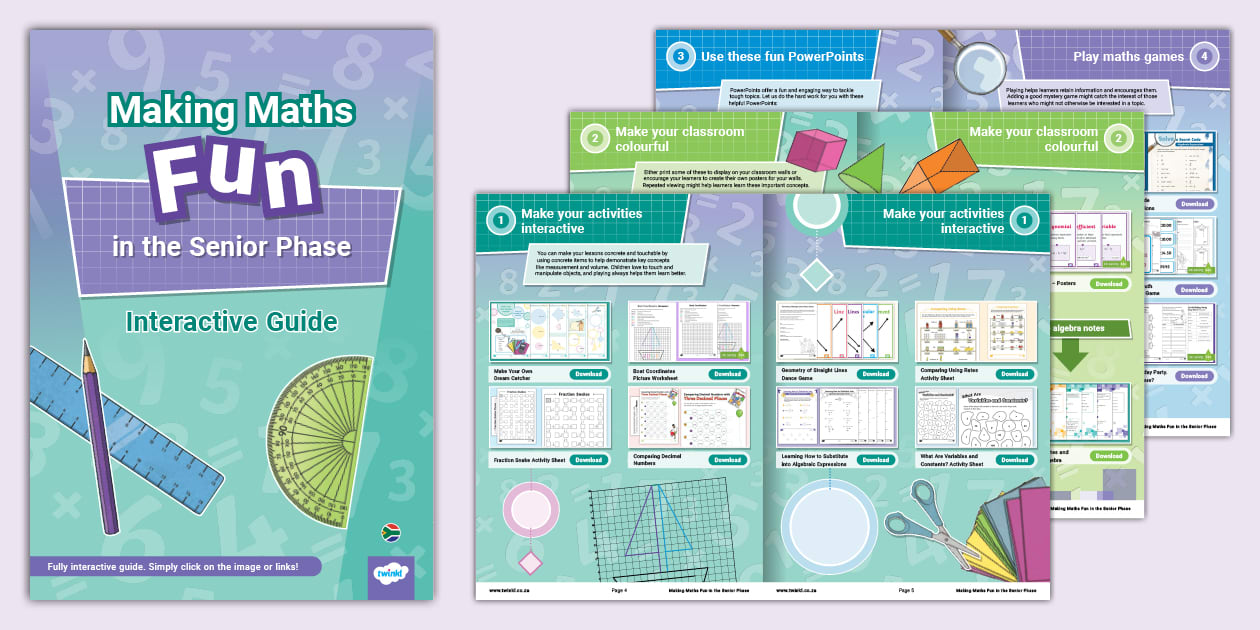 FREE! - Interactive Guide: Senior Phase Mathematics | Twinkl ZA