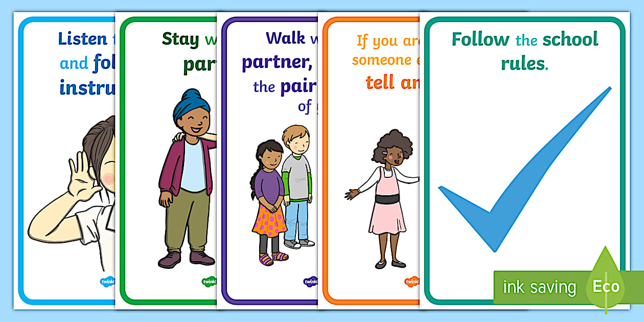 Local Walk Rules Posters (teacher made) - Twinkl