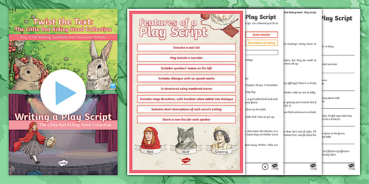 KS2 Play Script Planning, Writing and Example Texts - Twinkl