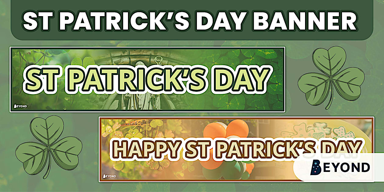 St Patrick's Day Classroom Banner