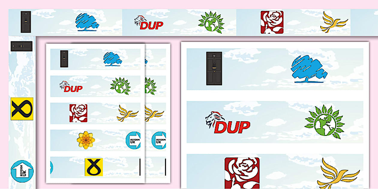 General Election Display Borders (teacher made) - Twinkl