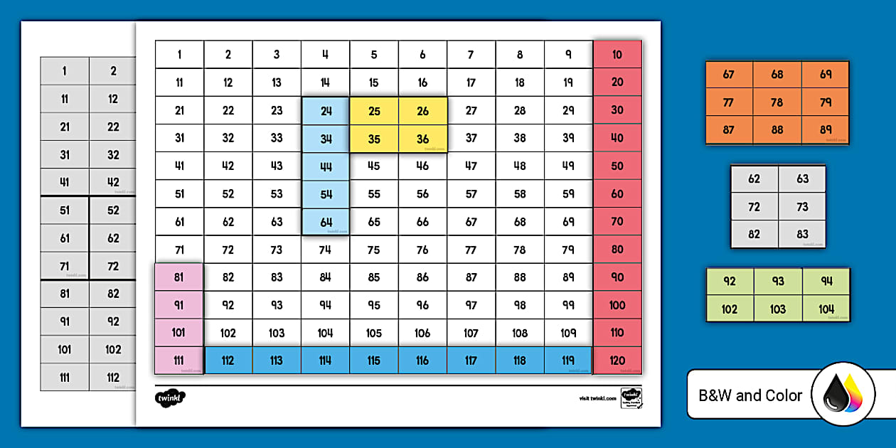 120 Board Puzzles for K-2nd Grade (Teacher-Made) - Twinkl