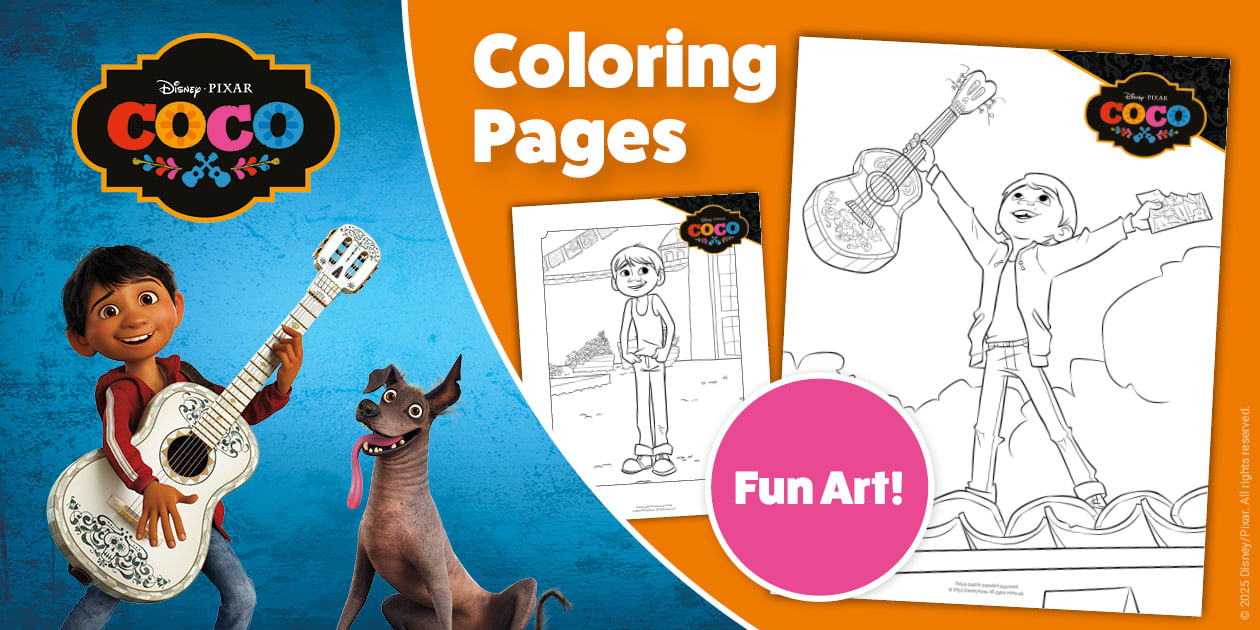 Coco: Miguel Coloring Pages