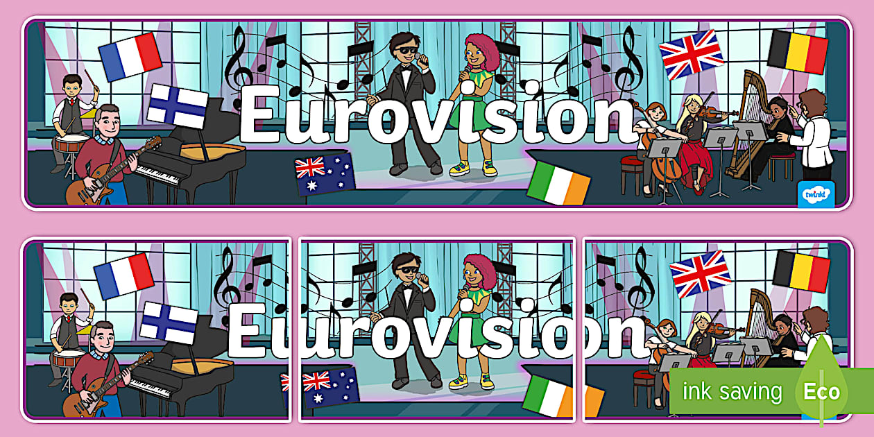 Printable Eurovision Banner - Classroom Management - Twinkl