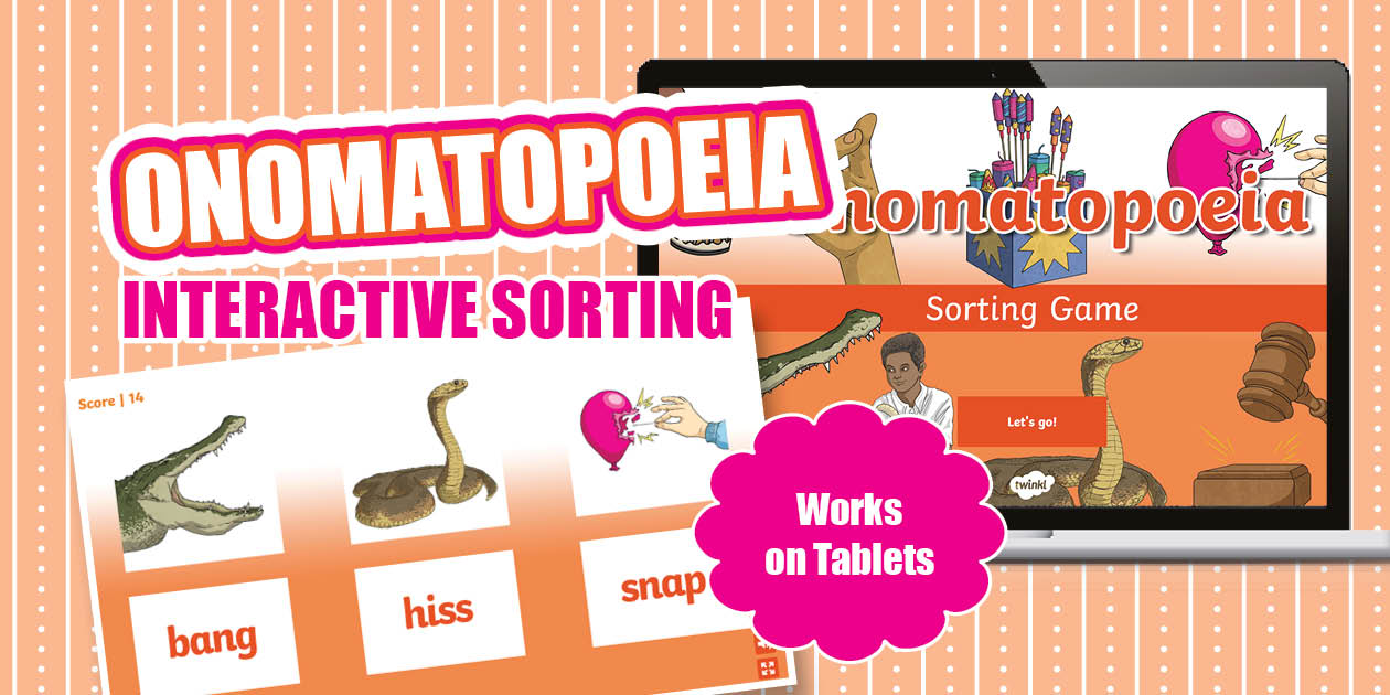 Onomatopoeia Interactive Sorting Activity
