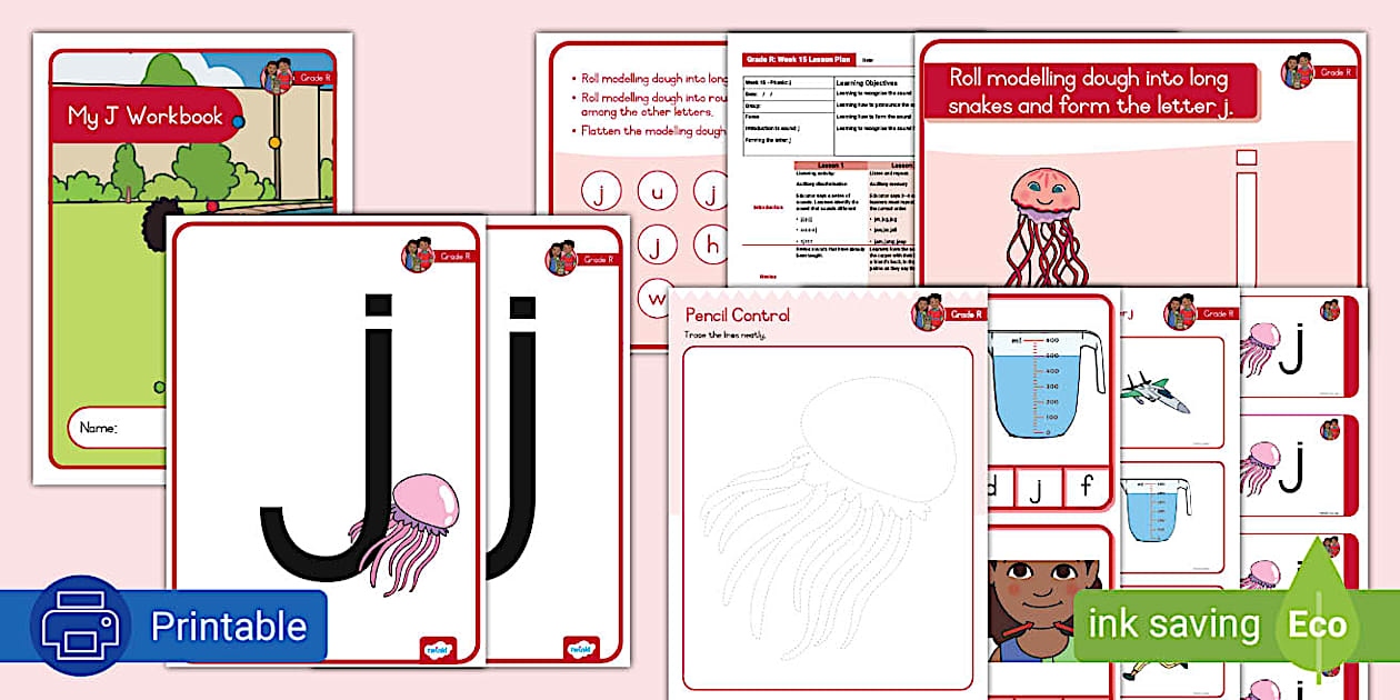 Grade R Phonics Pack J (teacher made) - Twinkl