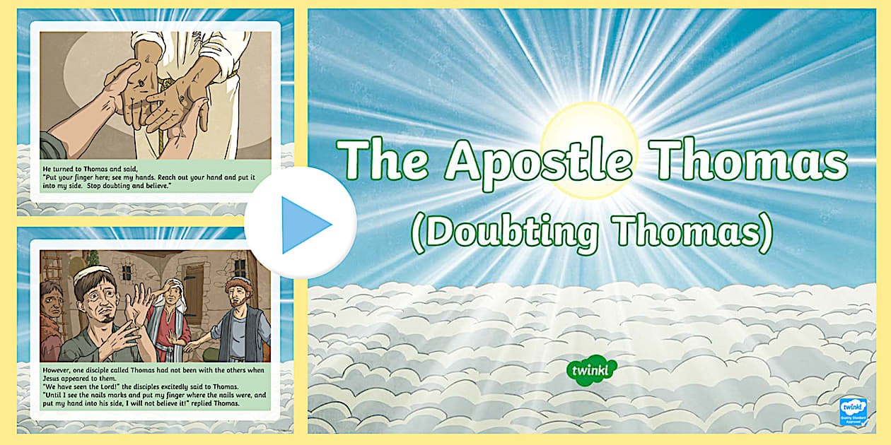 Doubting Thomas Bible Story for Kids PowerPoint - Twinkl