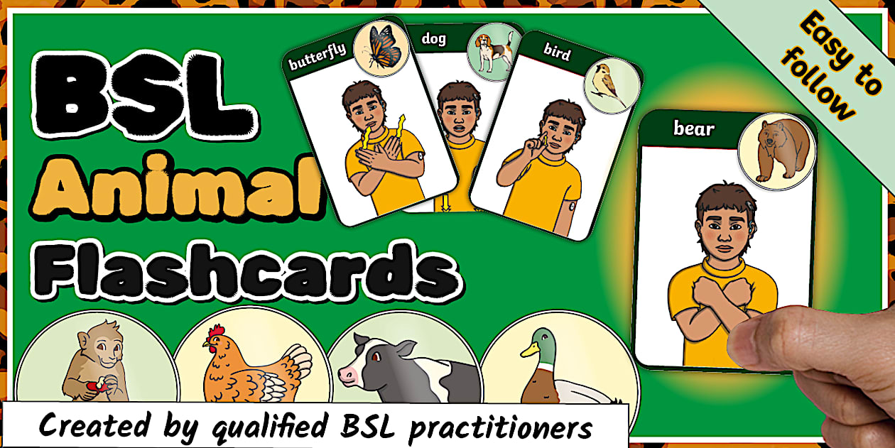 BSL Animal Flashcards