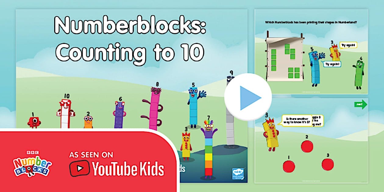 Numberblocks: Counting to 10 PowerPoint (teacher made)