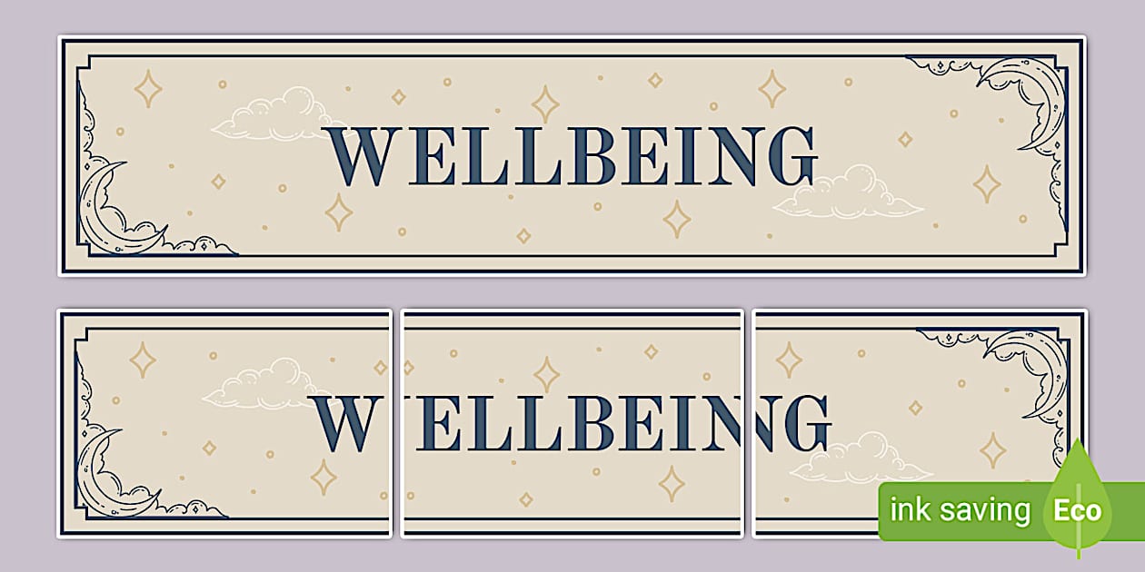 Celestial-Themed Wellbeing Display Banner (teacher made)