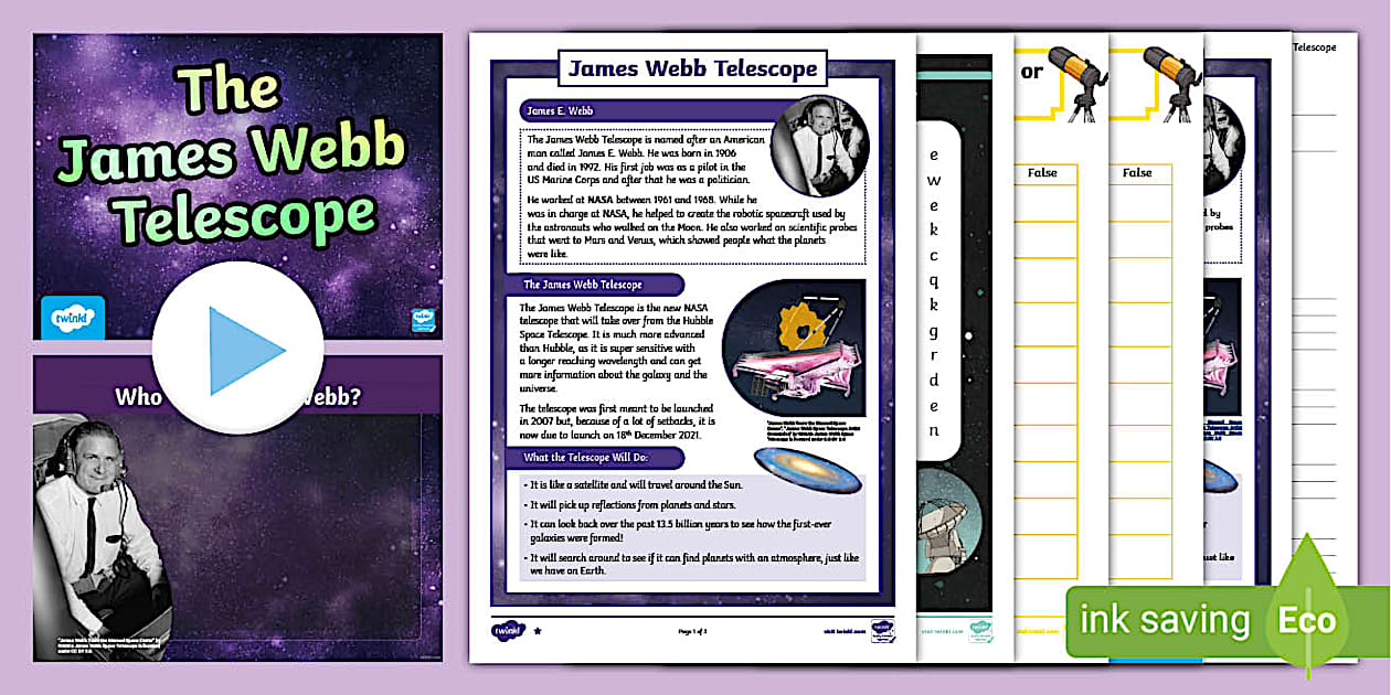 James Webb Telescope Resource Pack (teacher made) - Twinkl