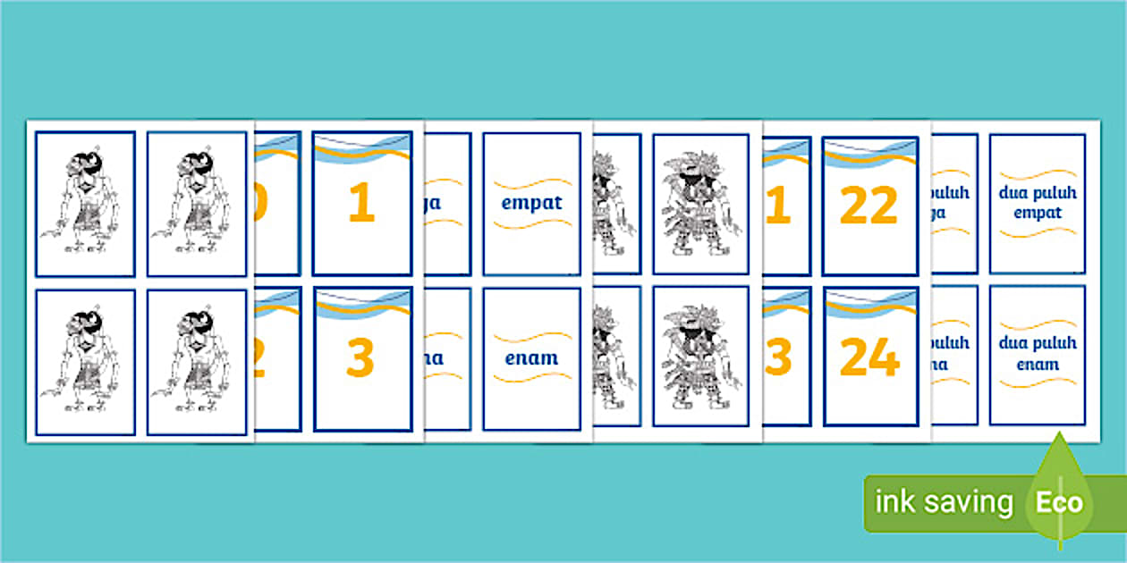 Numbers 0-100 Snap Indonesian (Teacher-Made) - Twinkl