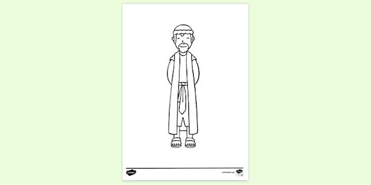 Brother Gad Colouring Sheet | Colouring Sheets - Twinkl
