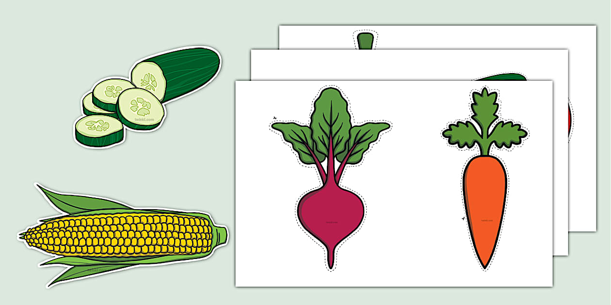 Salad Ingredients Cut-Outs (Teacher-Made) - Twinkl