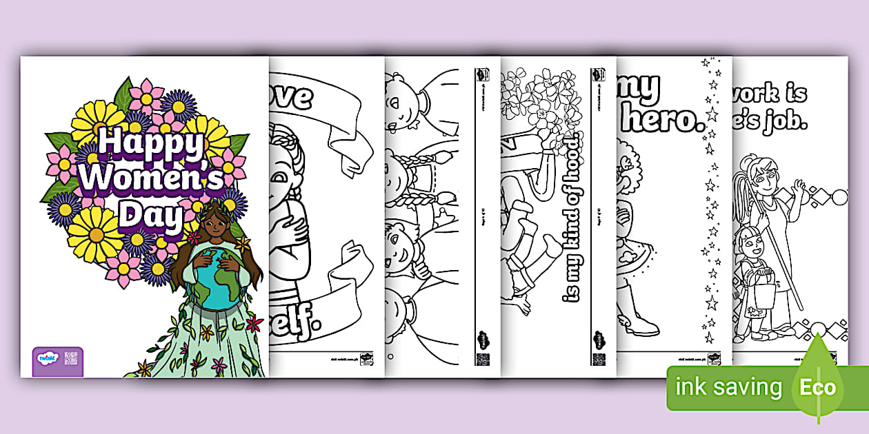 Women's Day Coloring | Grade 1 | Twinkl - Twinkl