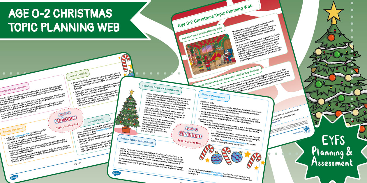 Northern Ireland EYFS Age 0-2 Topic Planning Web: Christmas