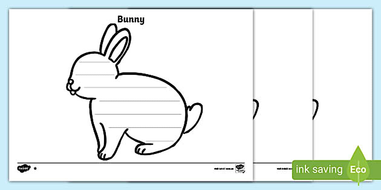 Easter Bunny Picture Templates | Creative Writing F-2