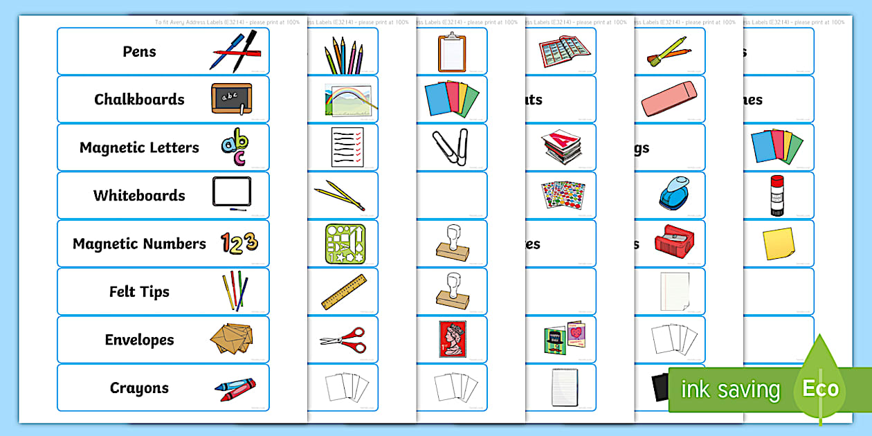 👉 Writing Area Tray Labels (teacher made) - Twinkl