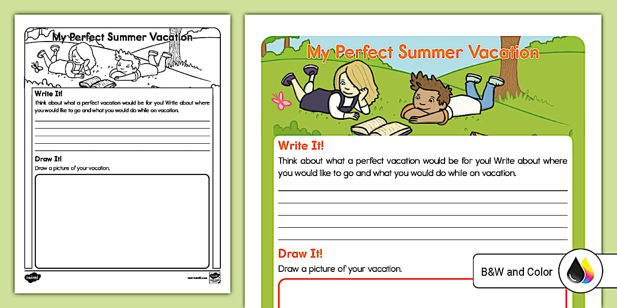 Summer Vacation Worksheet | Holiday Resources | Twinkl USA