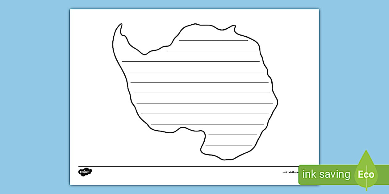 Antarctica Writing Template (teacher made) - Twinkl