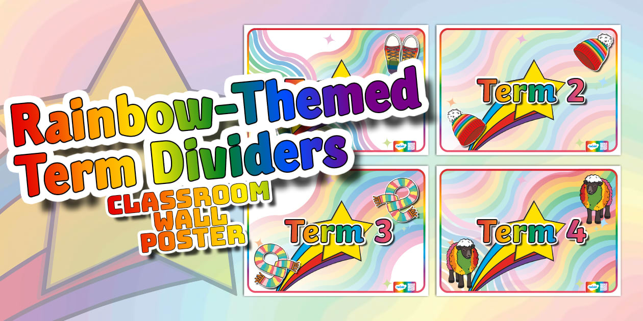 Foundation Phase - Rainbow-Themed Term Dividers (CAPS Aligned)