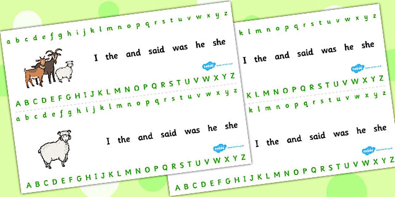 Cursive The Three Billy Goats Gruff Alphabet Strips - Twinkl
