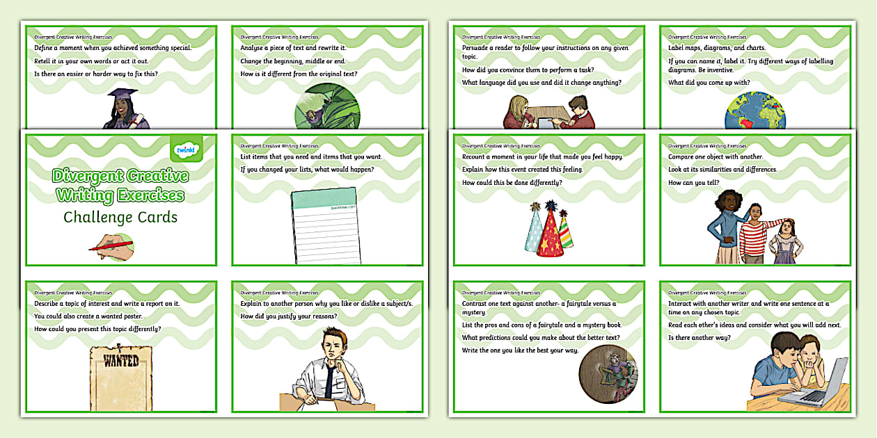 Divergent Creative Writing Exercises (teacher made) - Twinkl