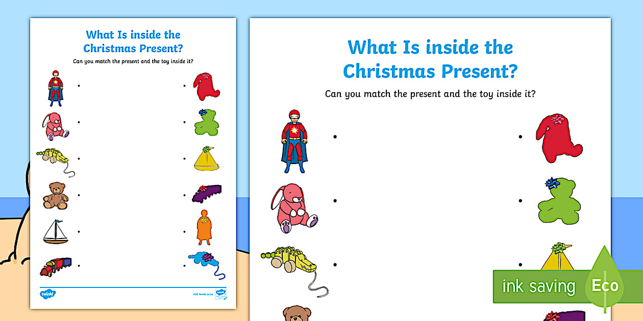 What Is inside the Christmas Present? Worksheet / Worksheet