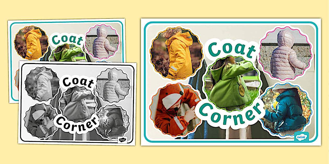 Coat Corner Photo Display Poster (teacher made) - Twinkl