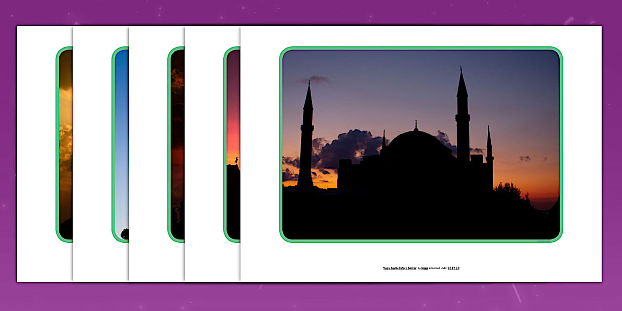 Mosque Silhouettes Photo Pack (teacher made) - Twinkl