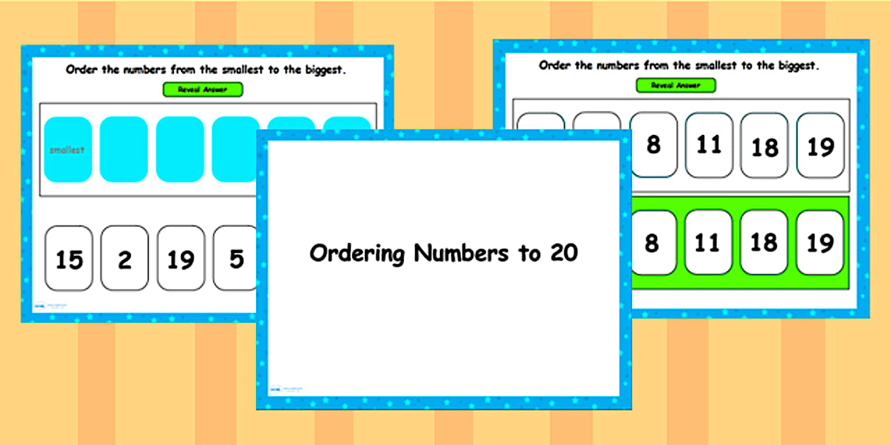 Ordering Numbers to 20 Flipchart (teacher made) - Twinkl