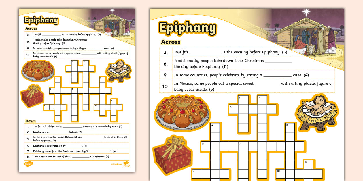 KS2 Epiphany Crossword - Twinkl - KS2 (teacher made)