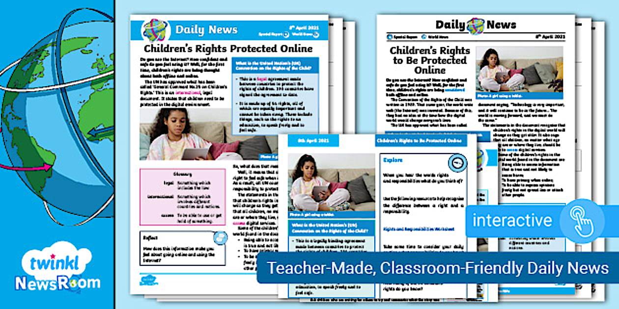 Children’s Rights Reading Comprehension | Twinkl NewsRoom
