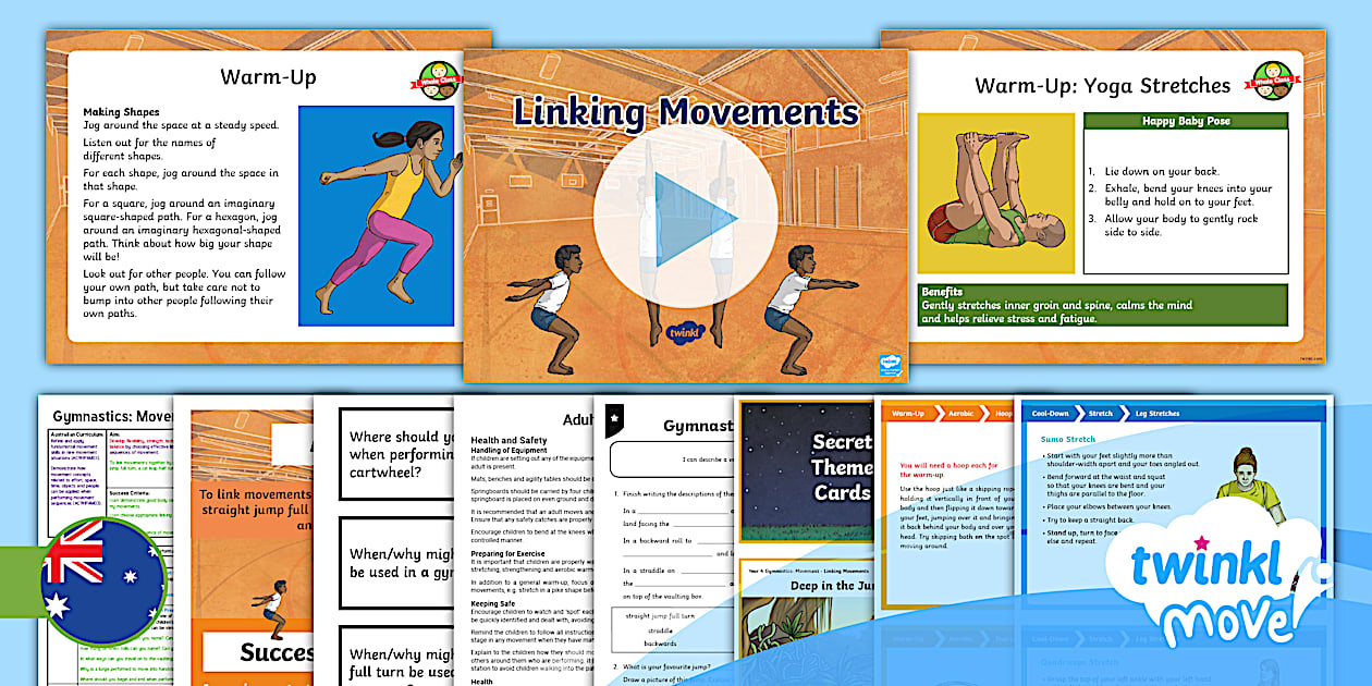 Move PE Year 4 Gymnastics: Movement Lesson 5: Linking Movements Lesson Pack