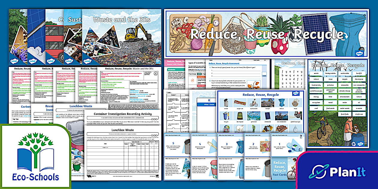 Science: Reduce, Reuse, Recycle: LKS2 Unit Pack - Twinkl