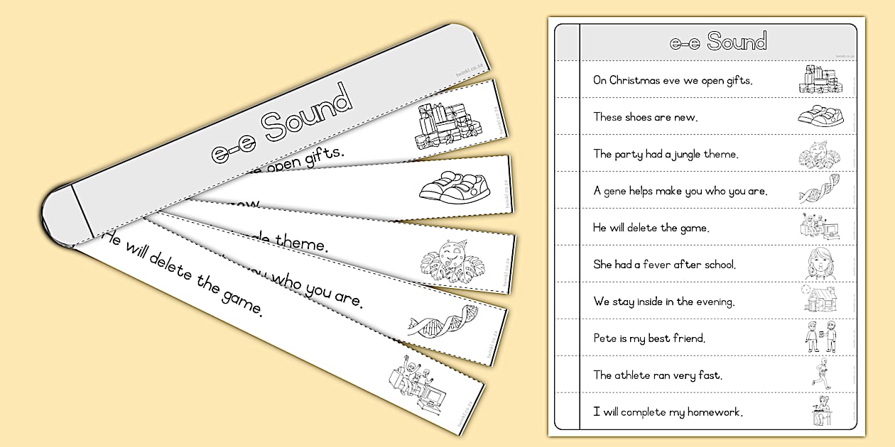 Grade 2 Phonics Reading Strips e-e
