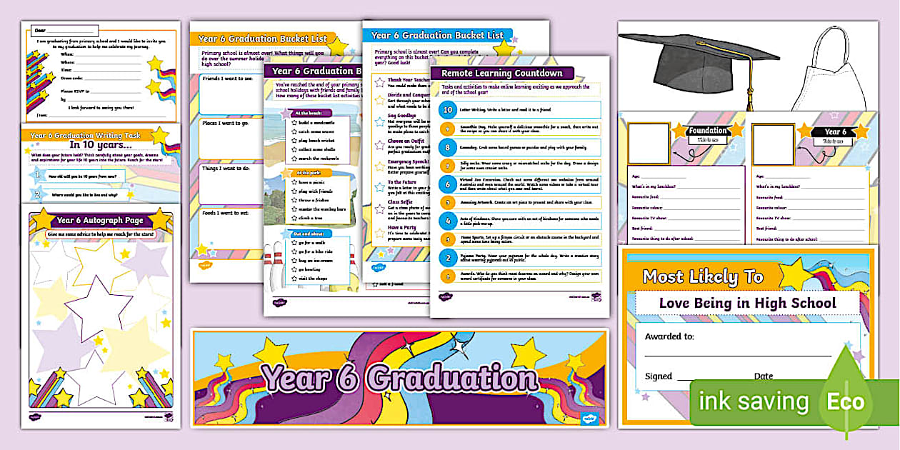 Year 6 Graduation Pack - Reach for the Stars