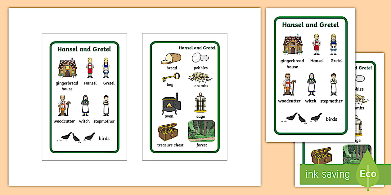 Cursive Hansel and Gretel IKEA Tolsby/Fiestad Frame - Twinkl