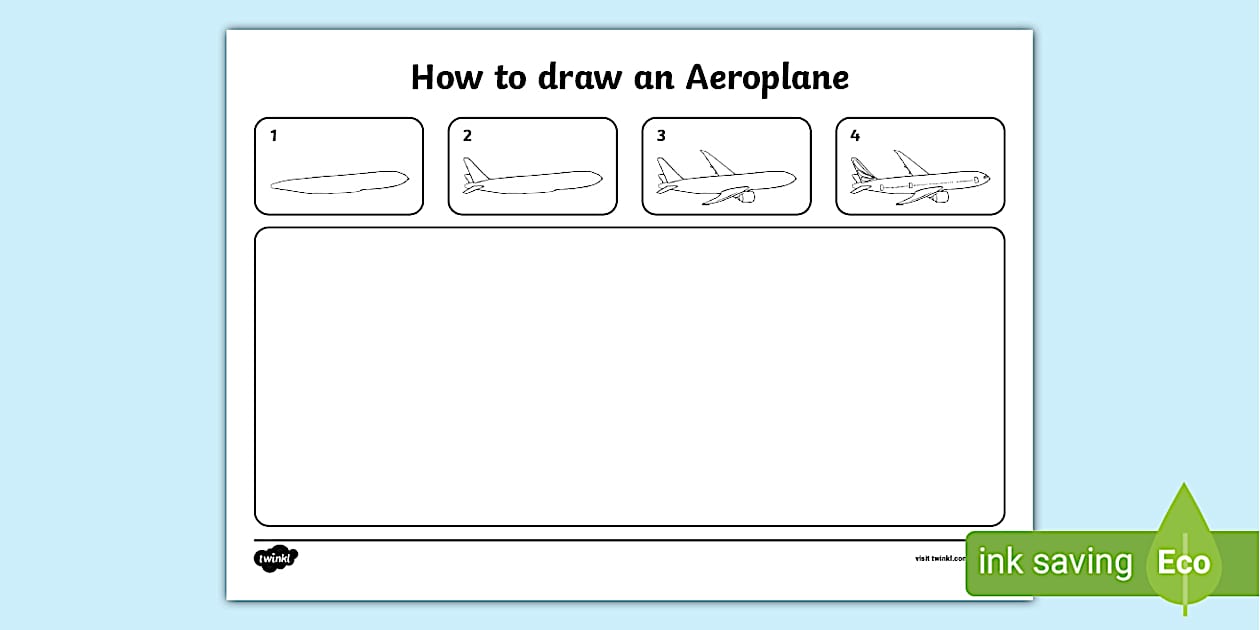 Free How to Draw an Aeroplane Activity for Kids: Singapore Airshow