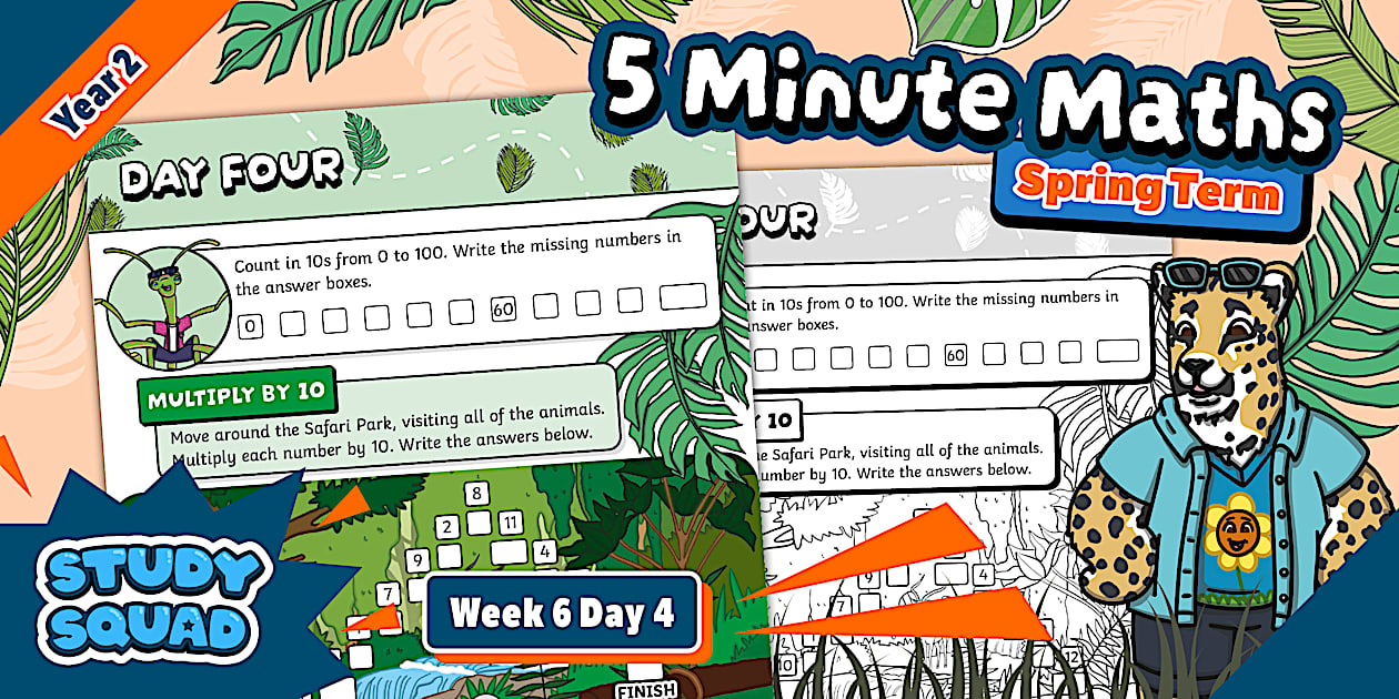 👉 Study Squad 5 Minute Maths - Year 2 Spring - Week 6 Day 4