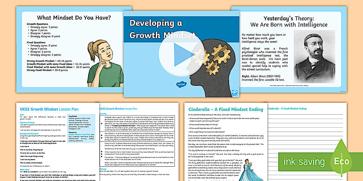 UKS2 Growth Mindset Lesson Plan And Resource Pack | Twinkl