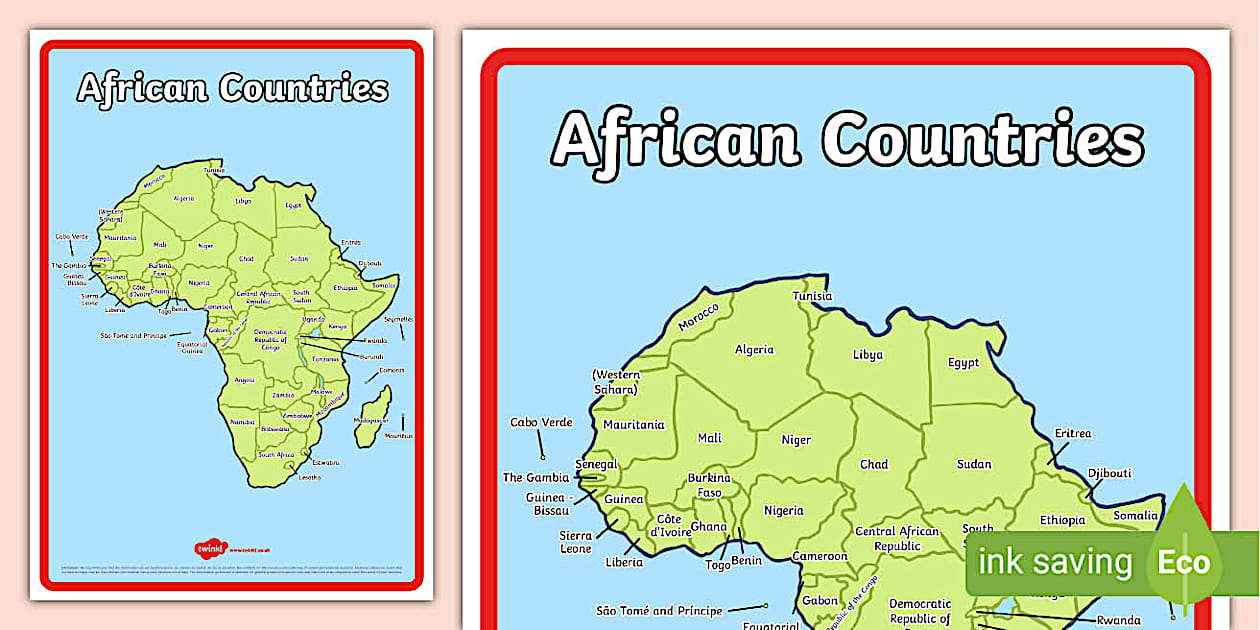 Africa Display for KS2 - Countries - Geography - Twinkl