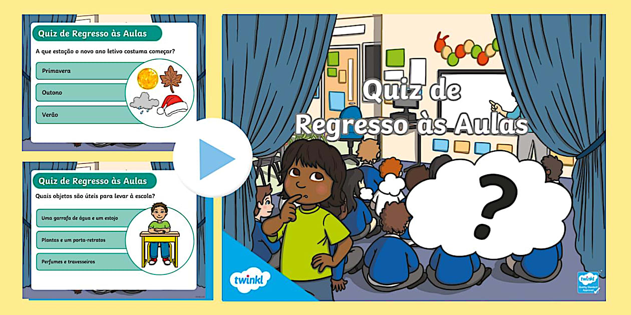 Quiz de Regresso às Aulas (Hecho por educadores) - Twinkl
